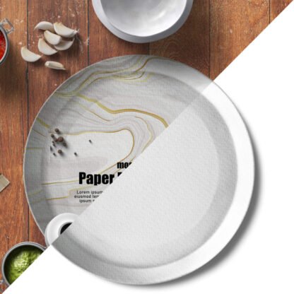 Free Paper Plate Mockup PSD Template
