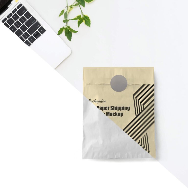 Free Paper Shipping Package Mockup PSD Template - Mockup Den