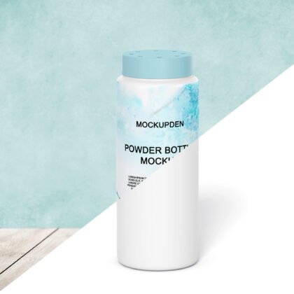 Free Powder Bottle Mockup PSD Template