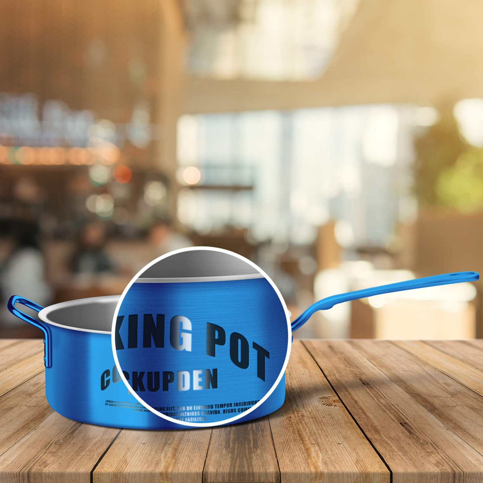 Free Cooking Pot Mockup PSD Template