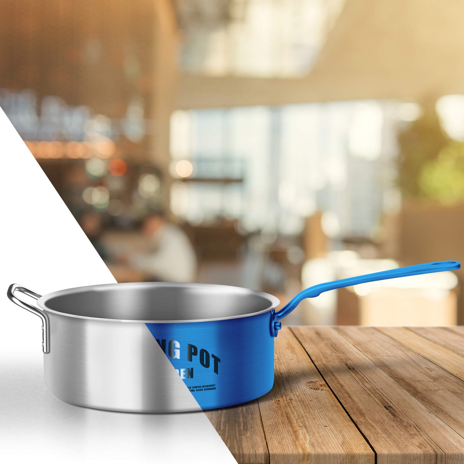 Free Cooking Pot Mockup PSD Template