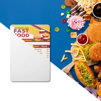 Free Fast Food Menu Mockup PSD Template