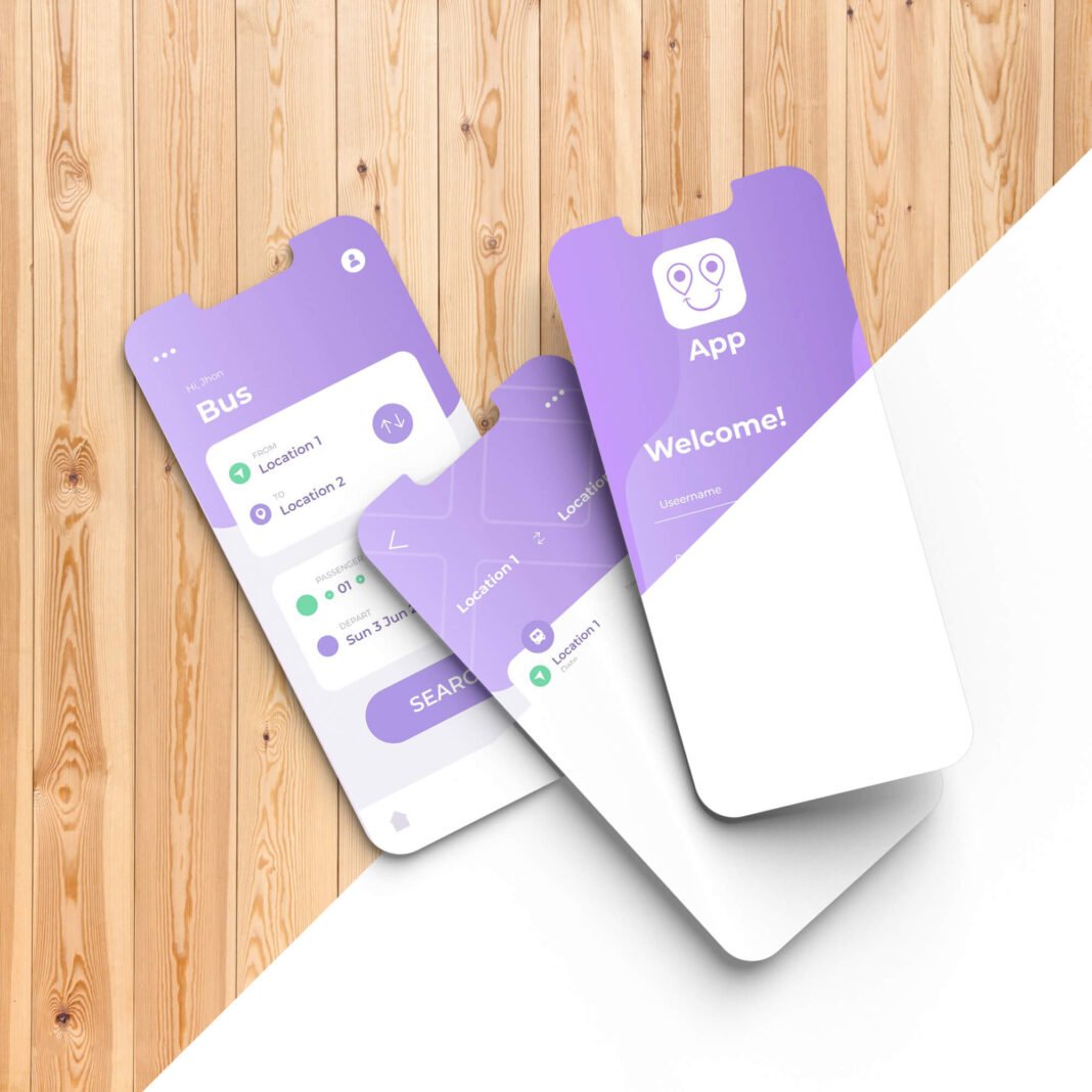 Free Mobile UI Mockup PSD Template