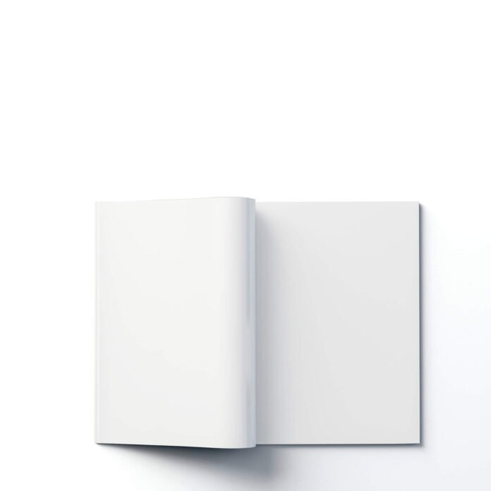 Free Reading Magazine Mockup PSD