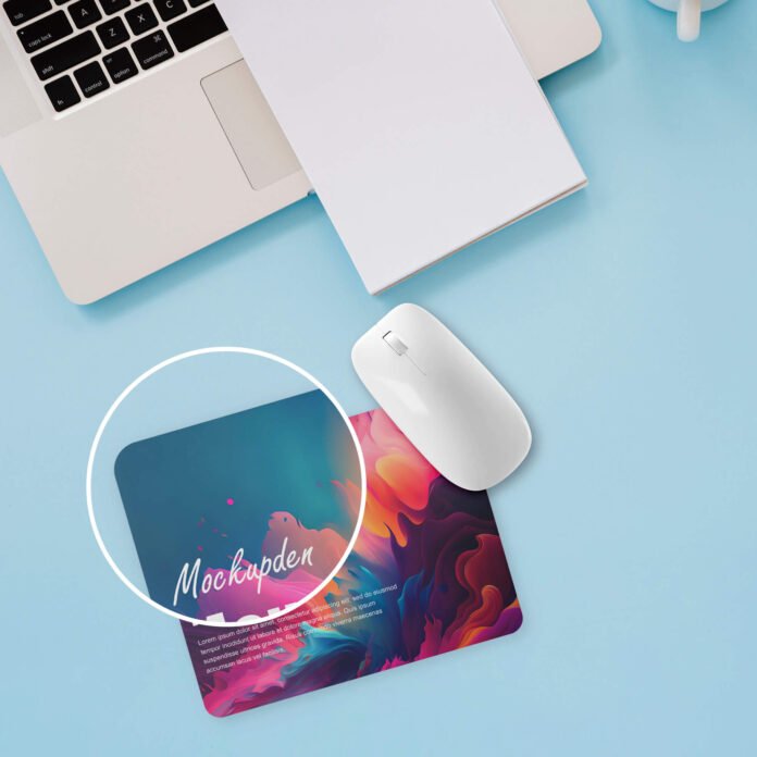 Free Gaming Mousepad Mockup PSD Template