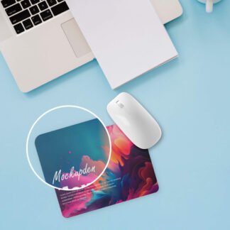 Free Gaming Mousepad Mockup PSD Template