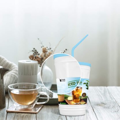 Free Iced Tea Mockup PSD Template