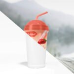 Free Milkshake Cup Mockup PSD Template