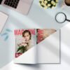 Free Reading Magazine Mockup PSD