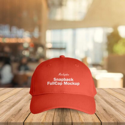 Free Snapback Full Cap Mockup PSD